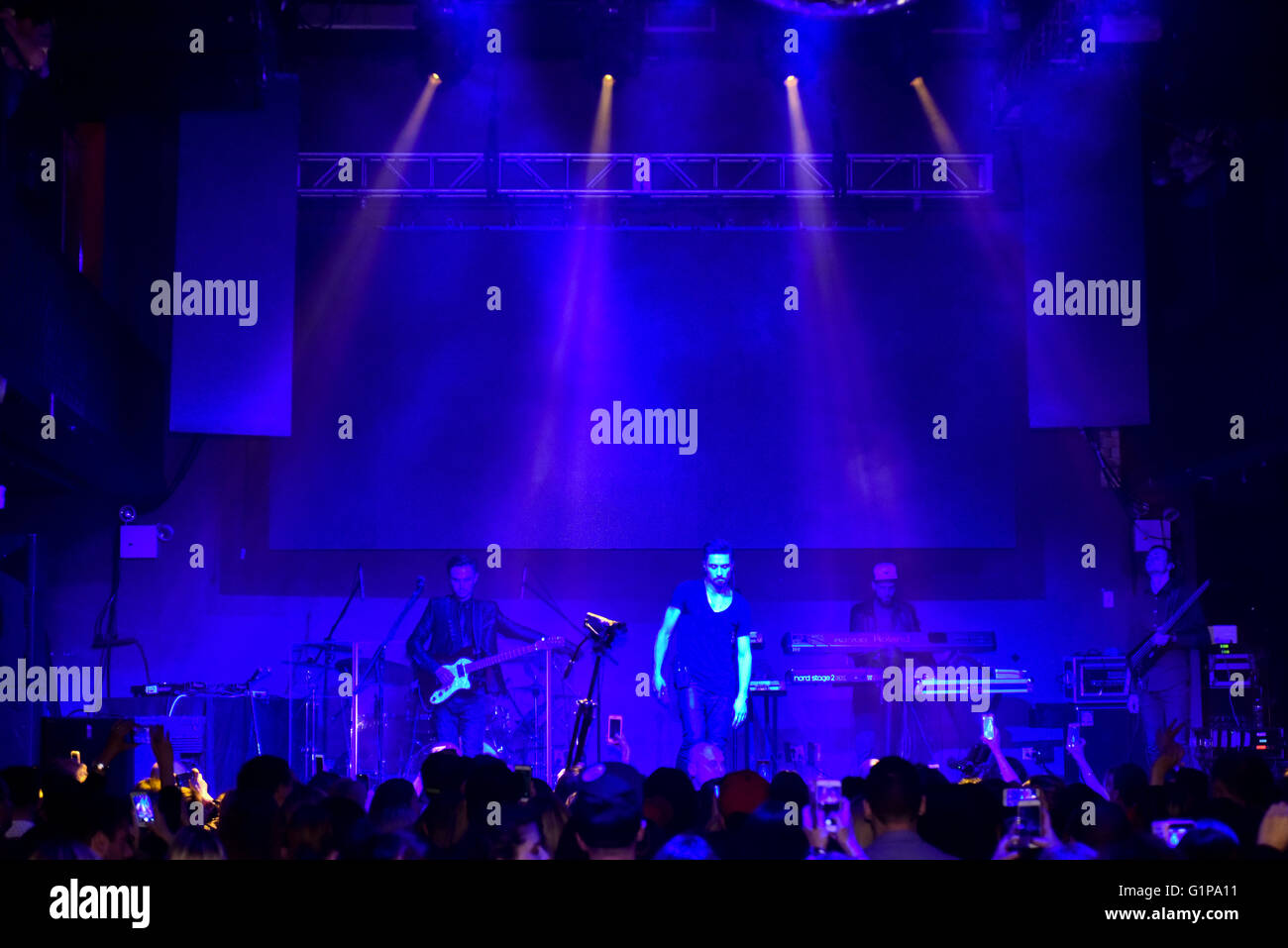 Russian singer Dima Bilan performs on the stage during his American ...