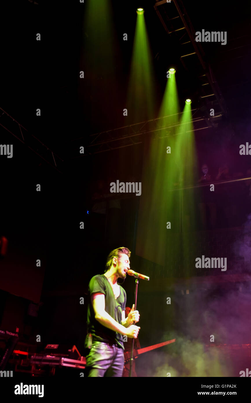 Russian singer Dima Bilan performs on the stage during his American ...