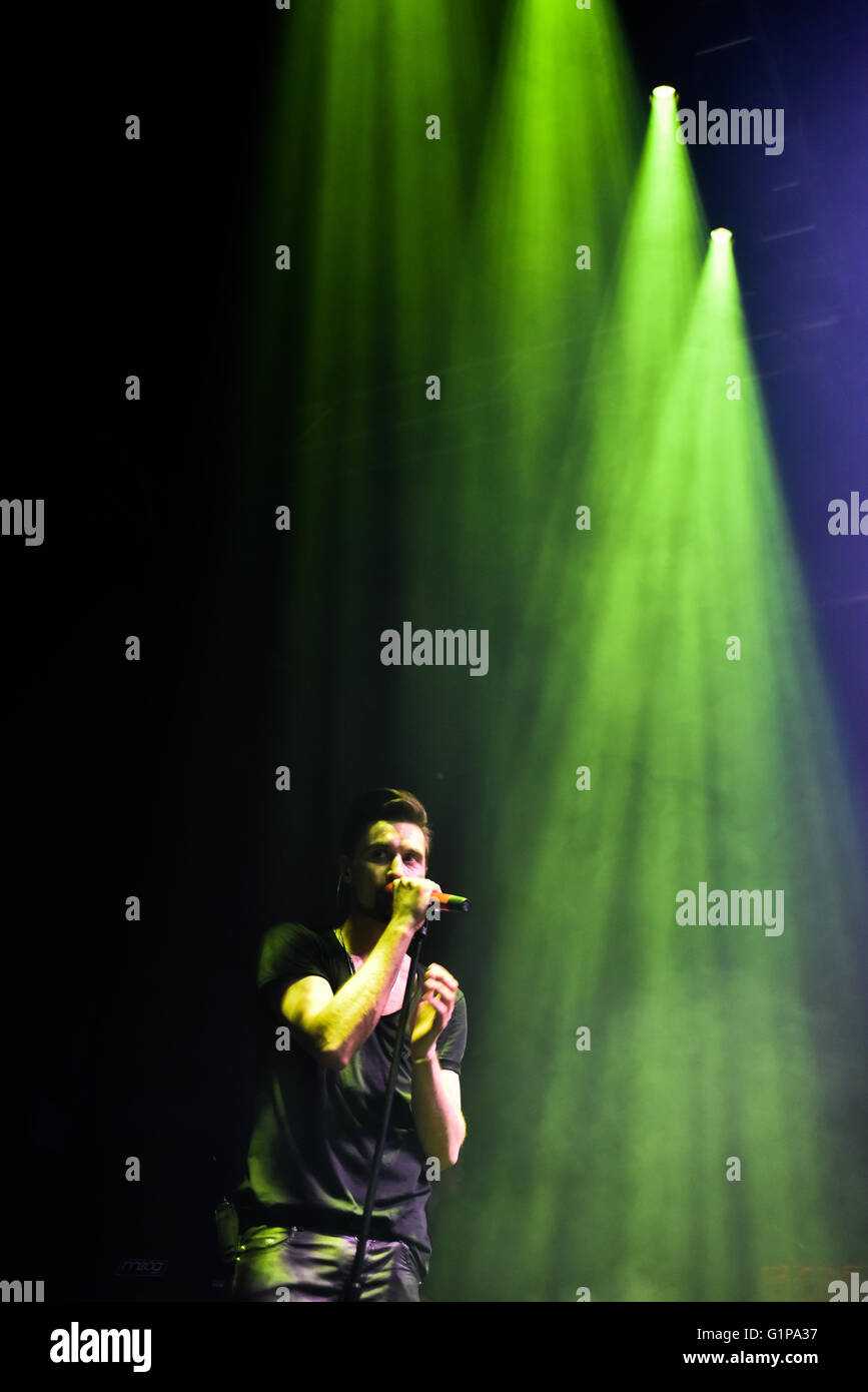 Russian singer Dima Bilan performs on the stage during his American ...