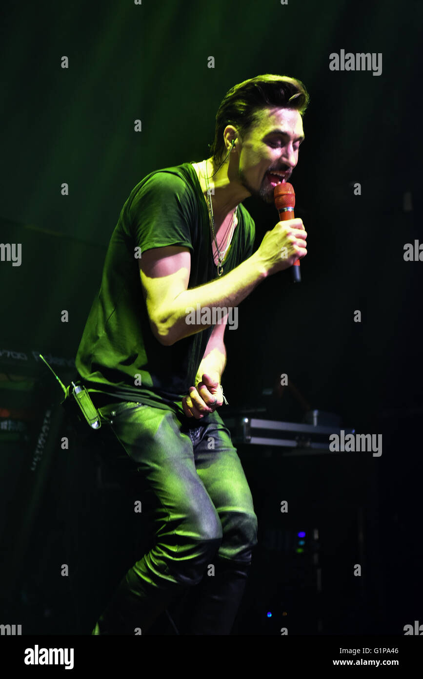 Russian singer Dima Bilan performs on the stage during his American ...