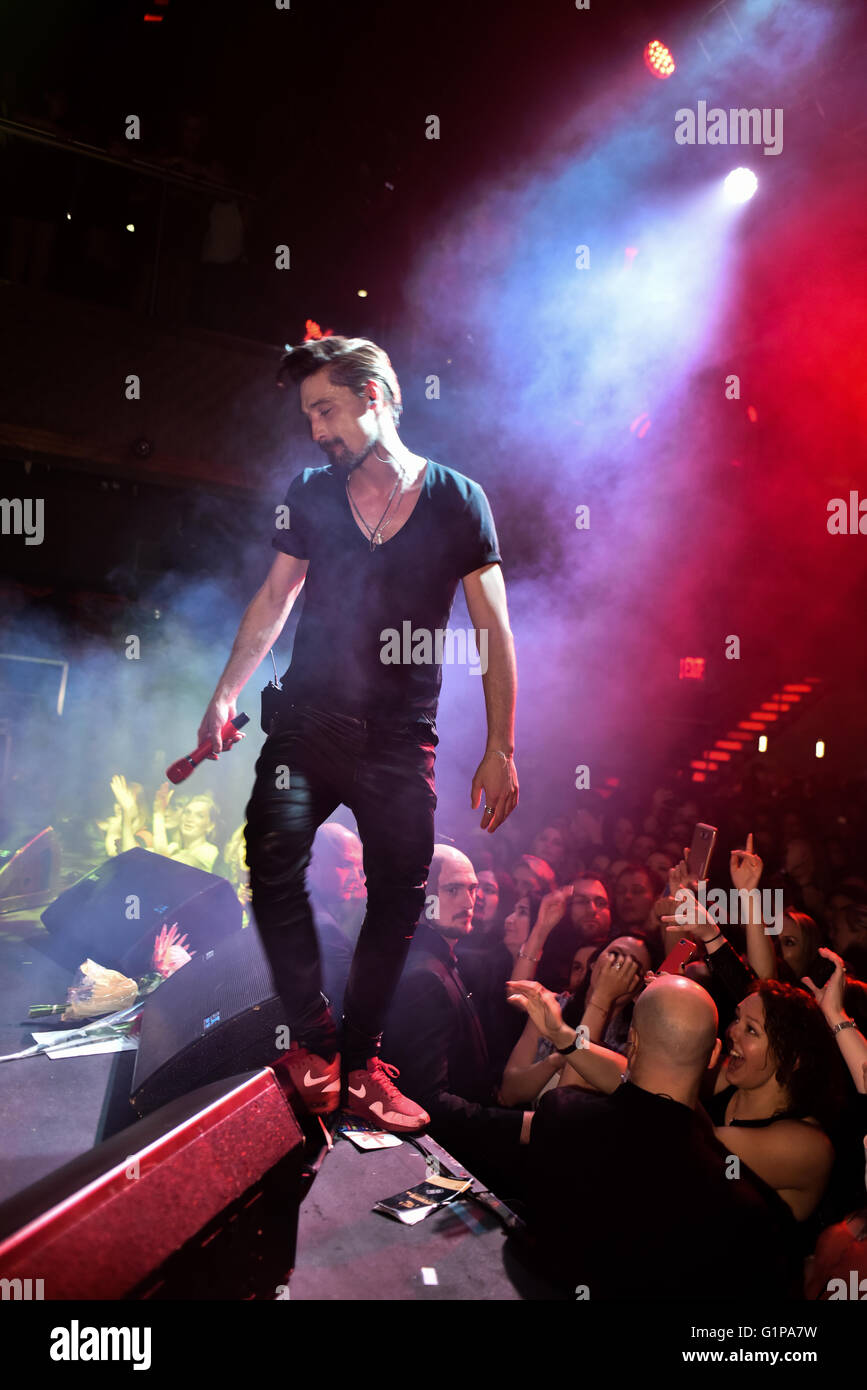 Russian singer Dima Bilan performs on the stage during his American ...