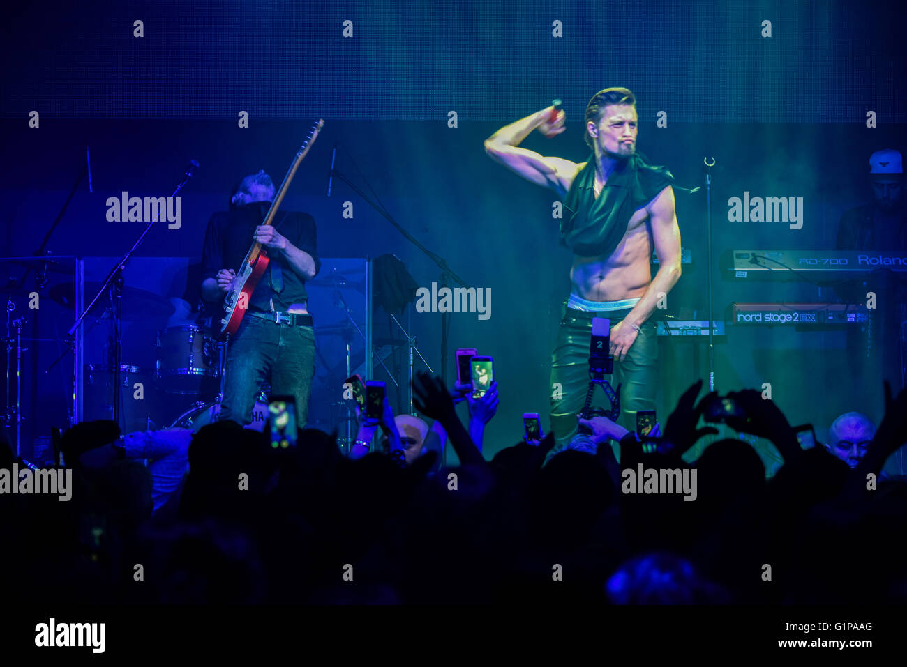 Russian singer Dima Bilan performs on the stage during his American ...