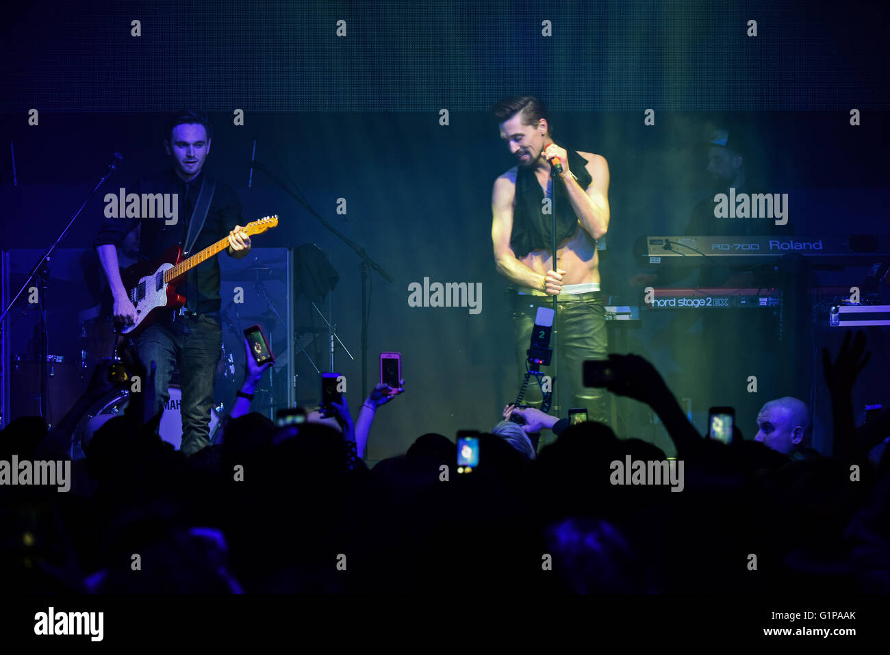 Russian singer Dima Bilan performs on the stage during his American ...