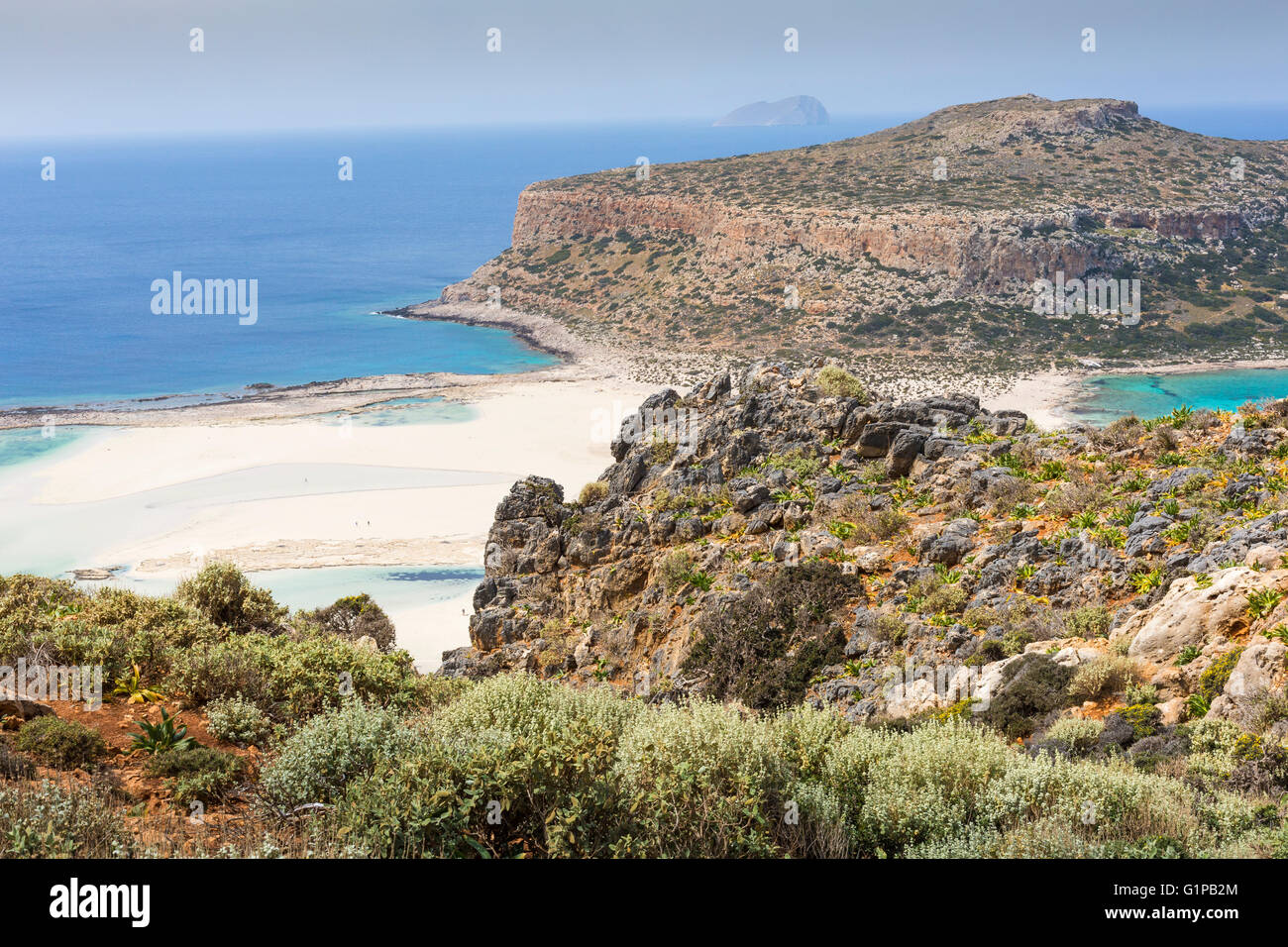 Balos bay at Crete island in Greece. Area of Gramvousa Stock Photo - Alamy