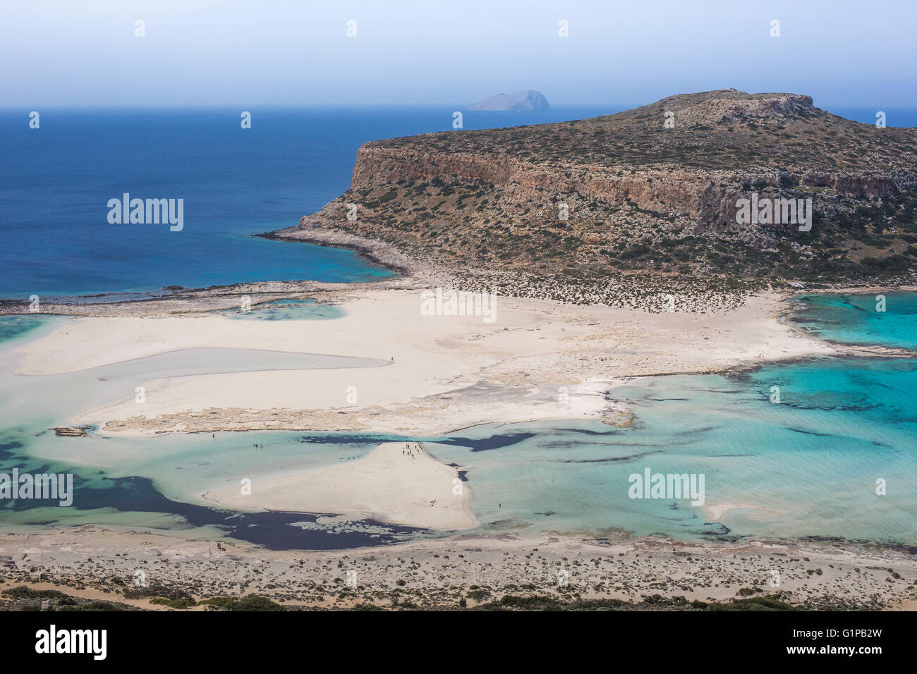 Balos bay at Crete island in Greece. Area of Gramvousa Stock Photo - Alamy