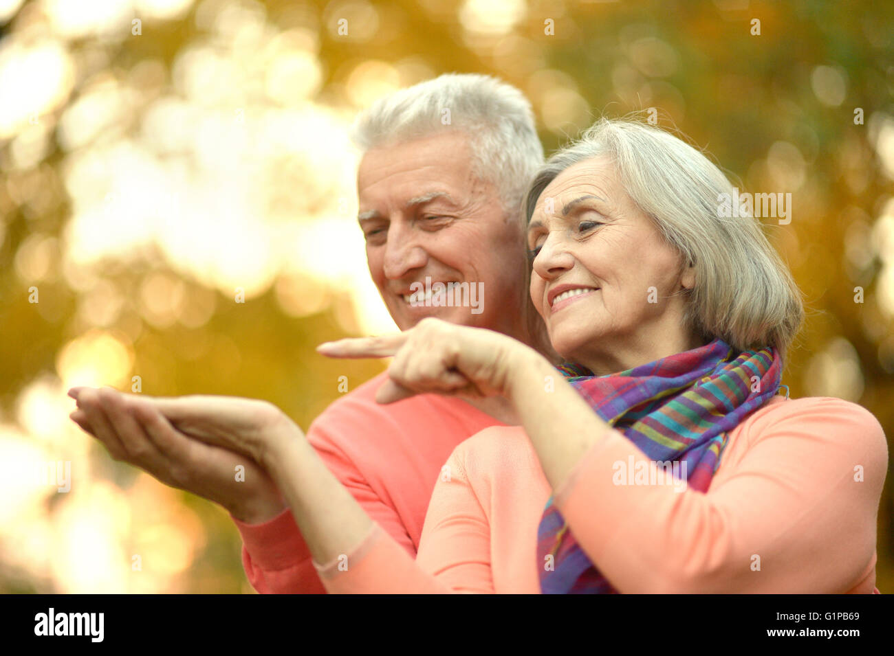 Happy old couple Stock Photo - Alamy