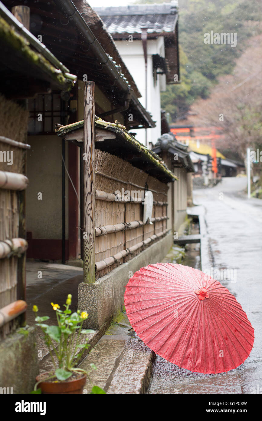 Japanese parasol on the street Stock Photo - Alamy
