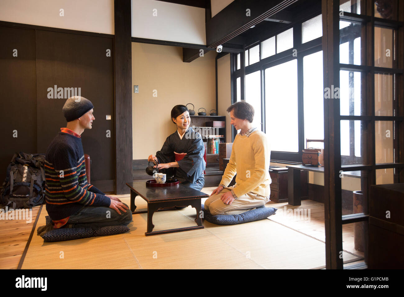 Hostess pouring hi-res stock photography and images - Alamy