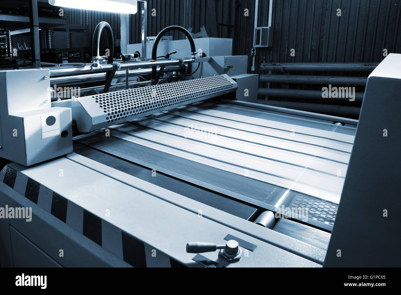 Polygraphic process in a modern printing house Stock Photo - Alamy