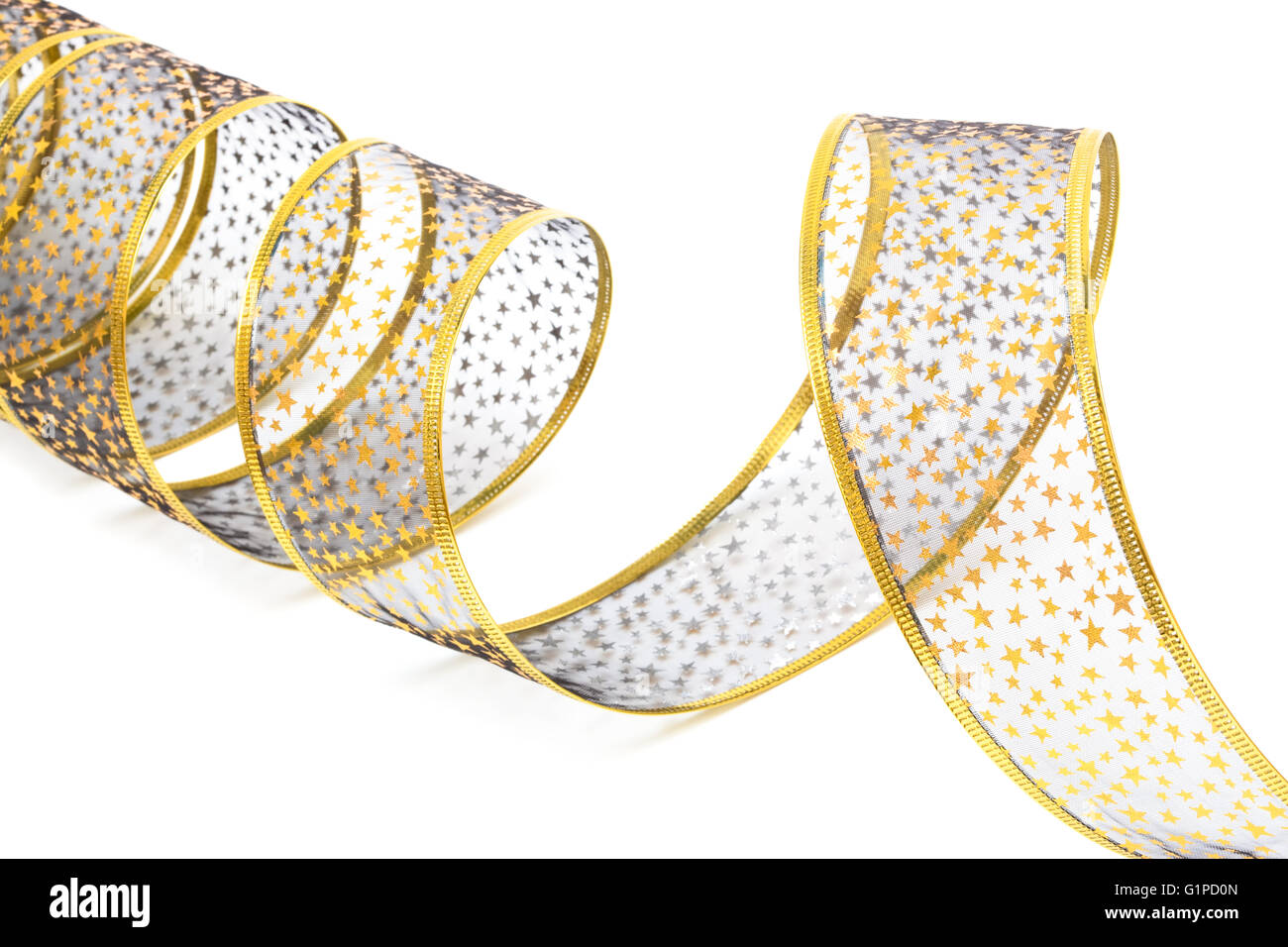 decorative ribbon with stars on white background Stock Photo - Alamy