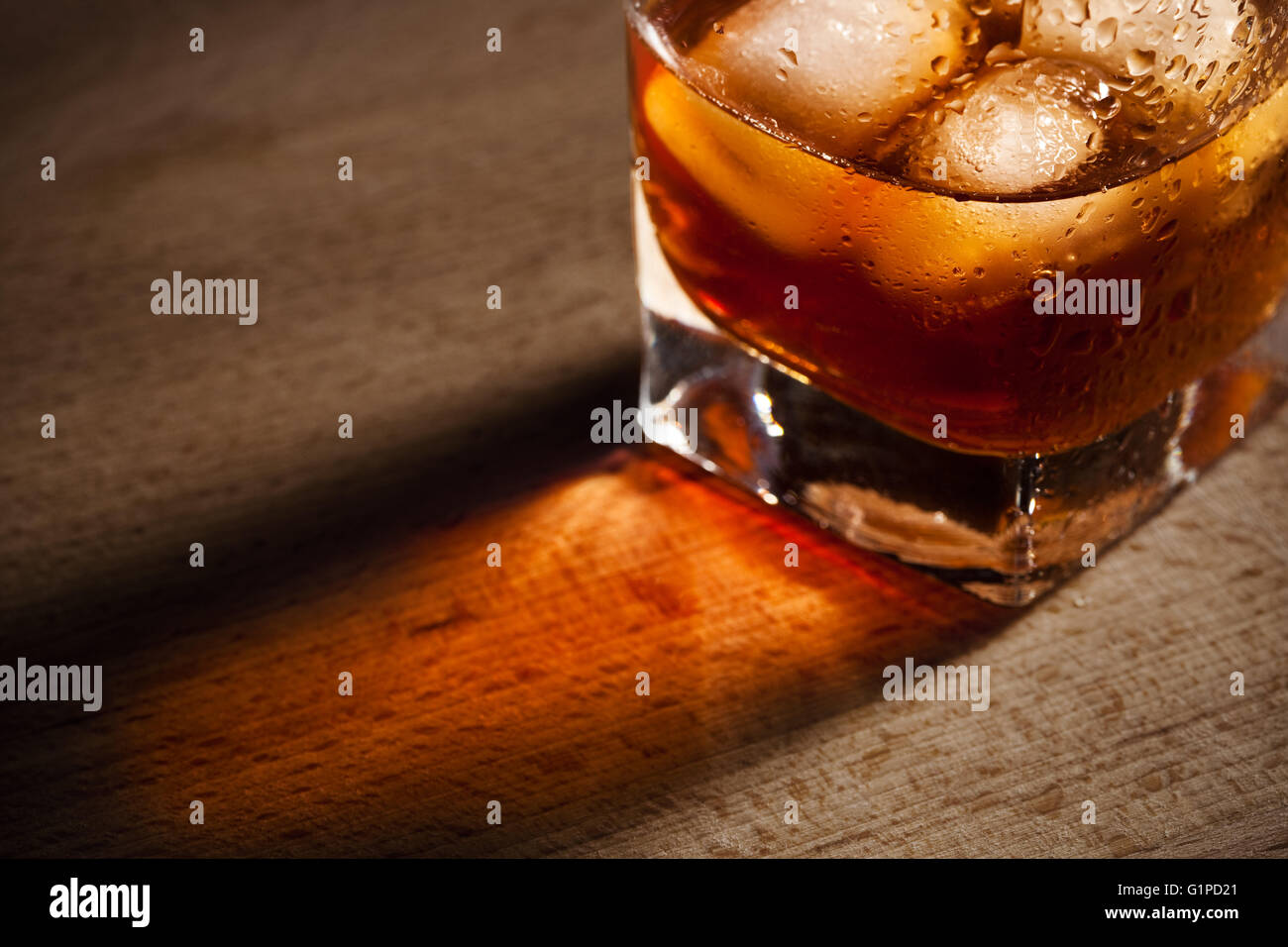 water droplets on a glass of whiskey Stock Photo - Alamy