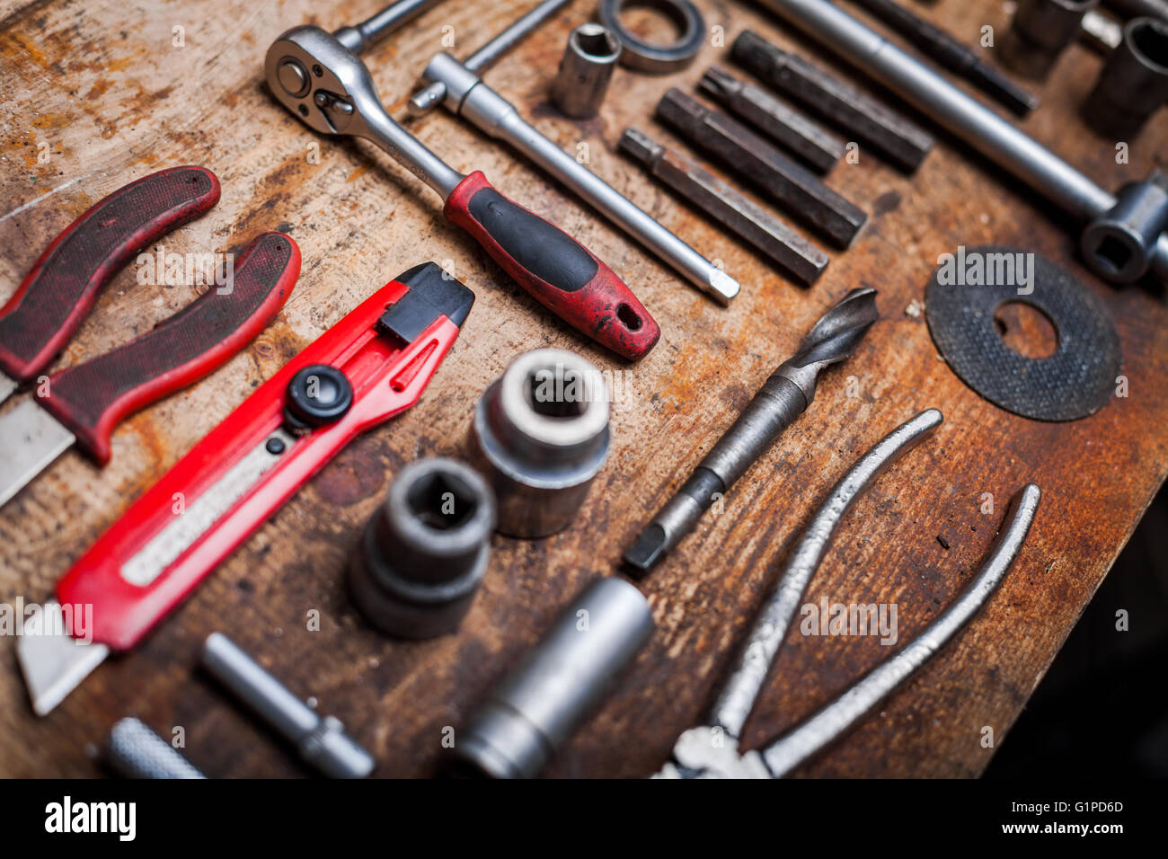 Color image many tools hi-res stock photography and images - Alamy