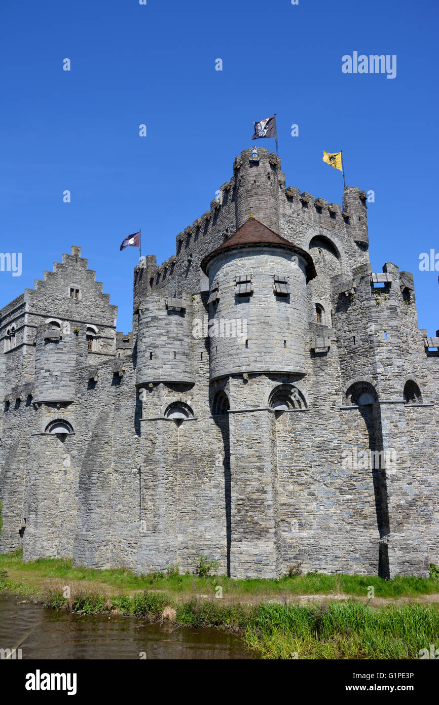 Old flemish buildings in ghent hi-res stock photography and images - Alamy