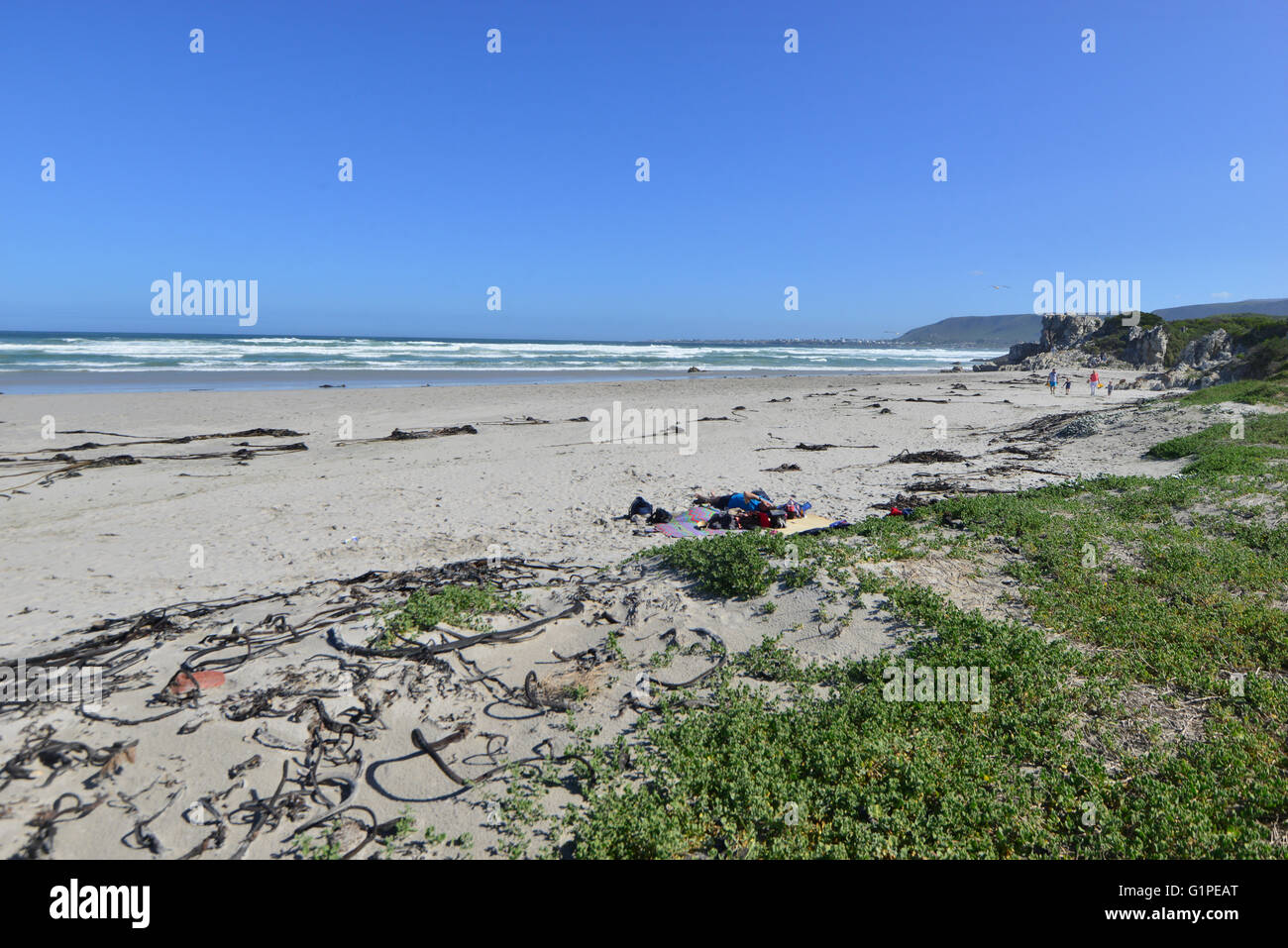 Hermanus bay beach in South Africa on the Western Cape Stock Photo - Alamy