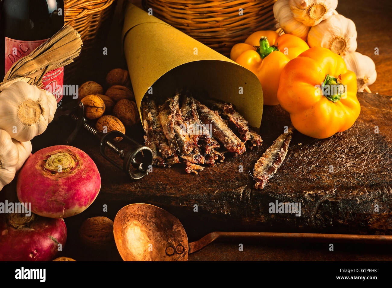 Red anchovies of spain hi-res stock photography and images - Alamy