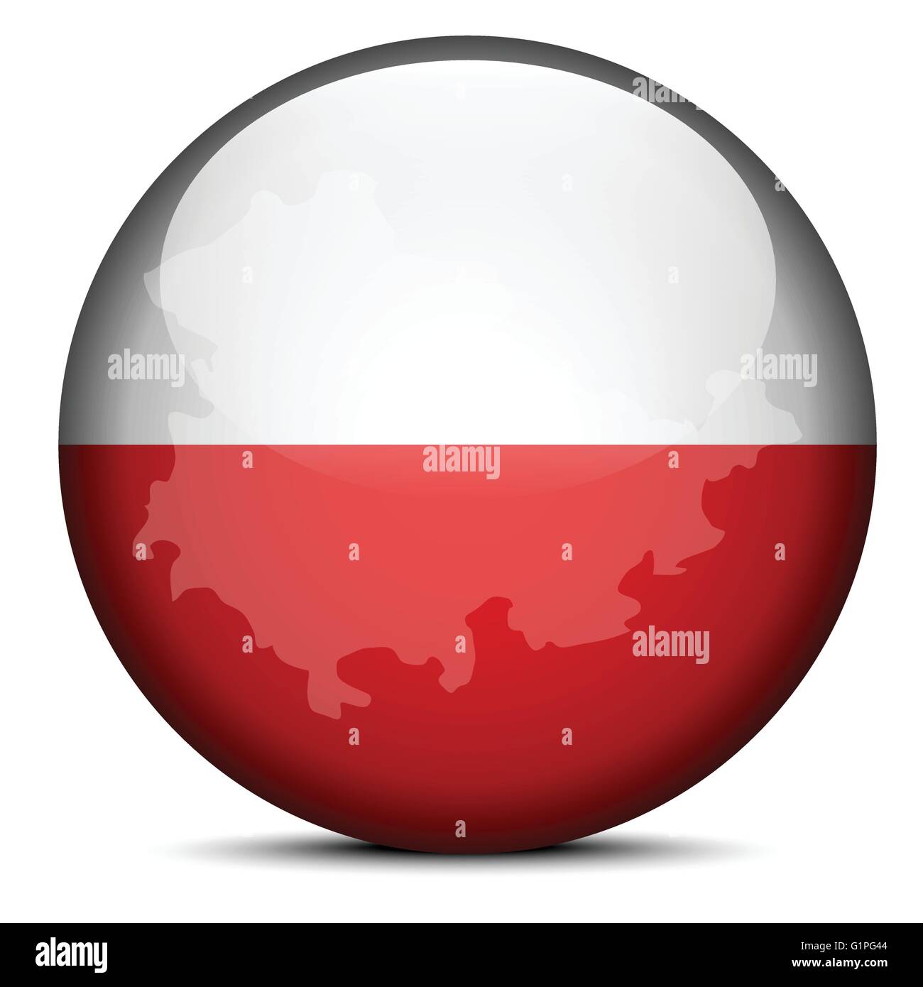 Map on flag button of Thuringia, Germany Stock Vector Image & Art - Alamy