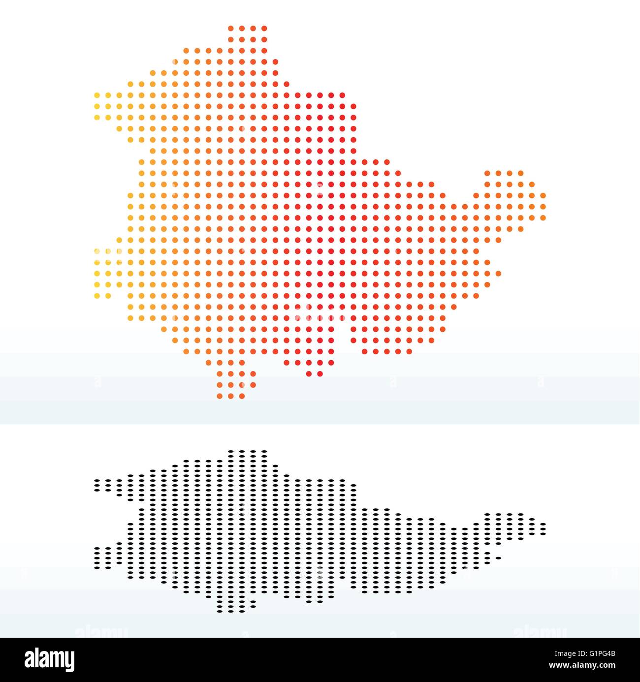 Thuringia map vector hi-res stock photography and images - Alamy