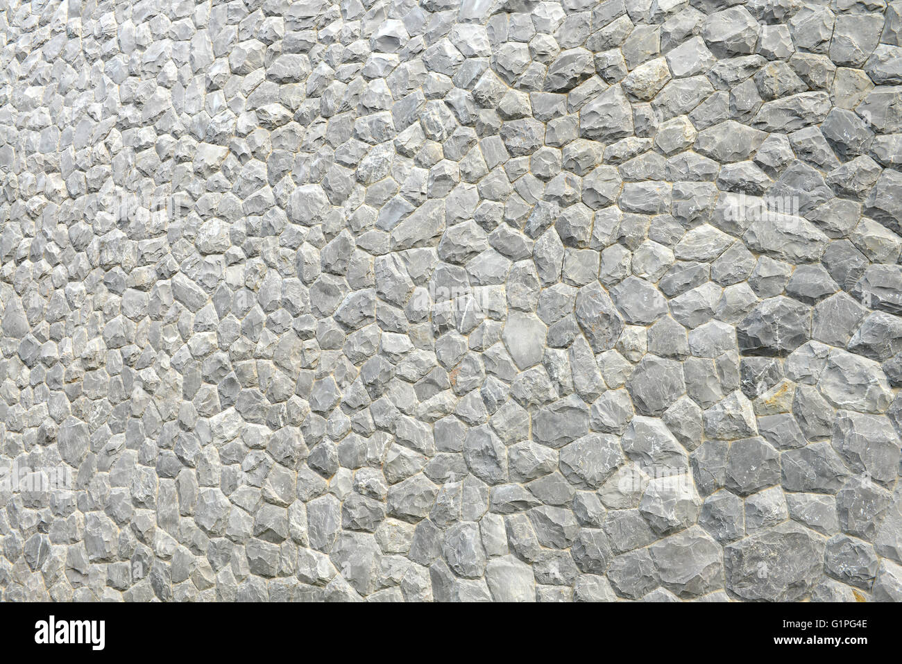 Gray stone wall texture and background Stock Photo - Alamy