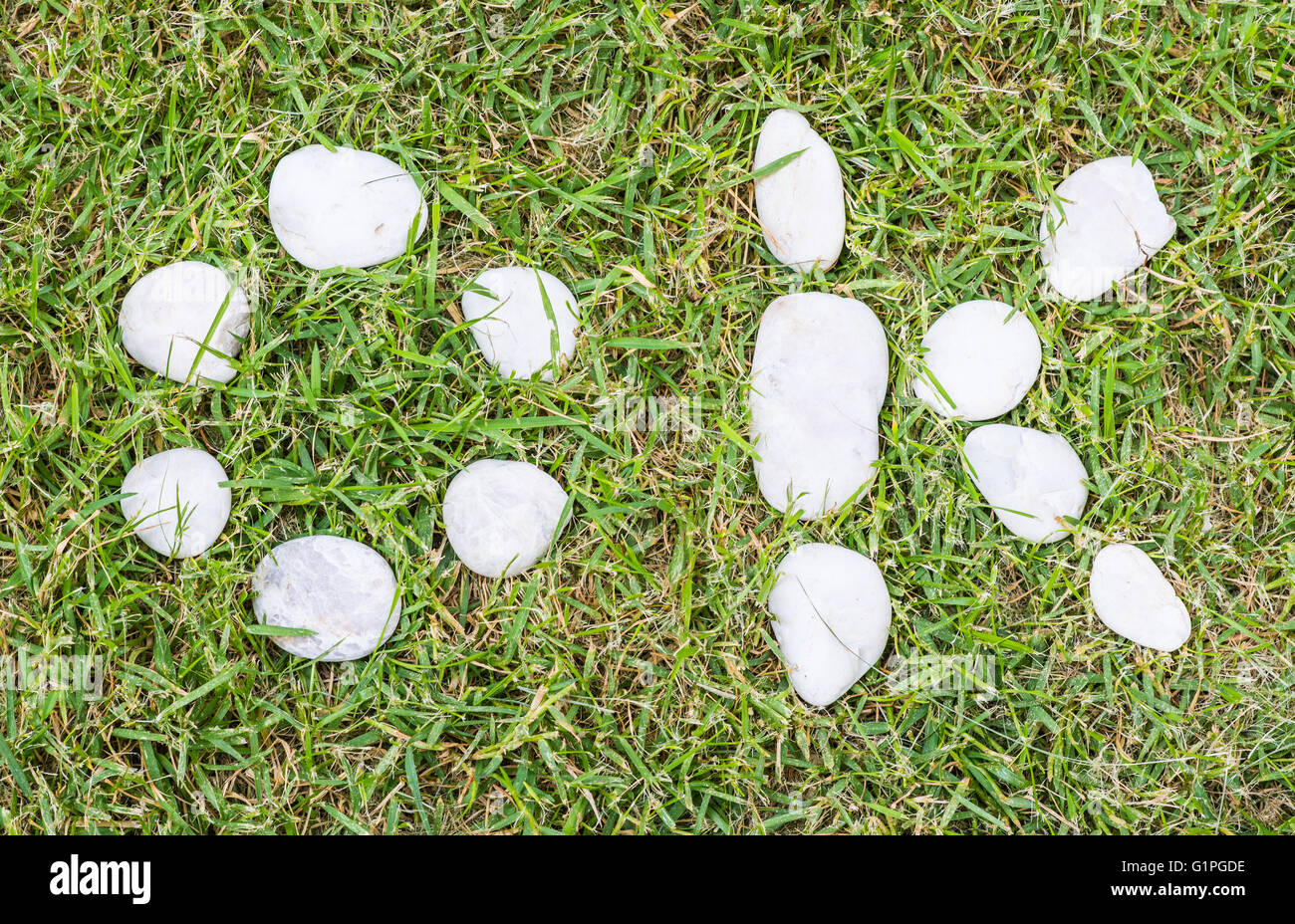 OK symbol Stone Stock Photo - Alamy