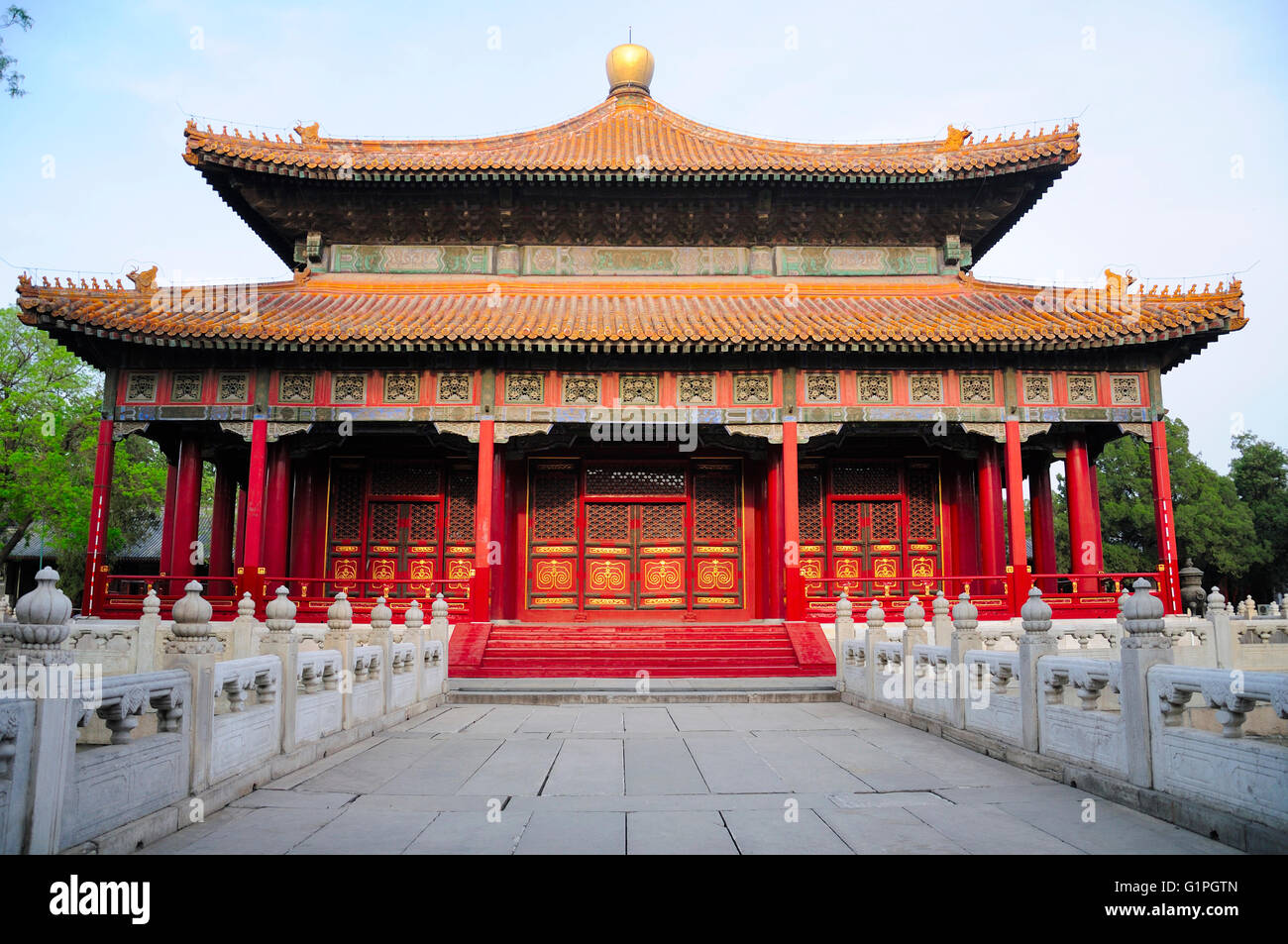 One of the many Chinese designed buildings on the Confucius Temple ...