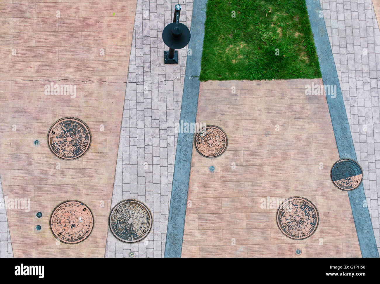 Walking Street Top view Stock Photo - Alamy