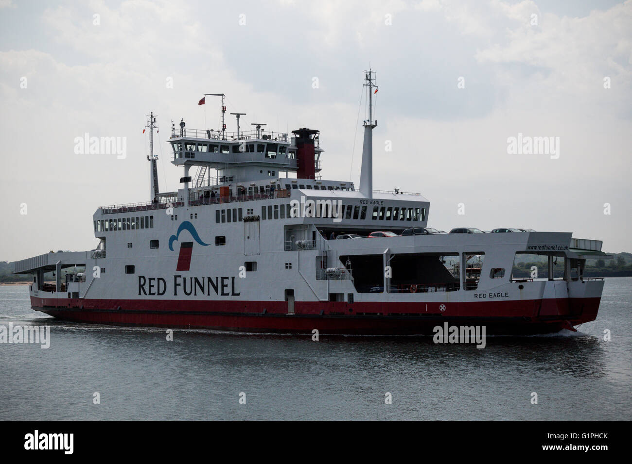 Southampton, UK - 14th May 2016. The Red Funnel Ferry Red Eagle ...
