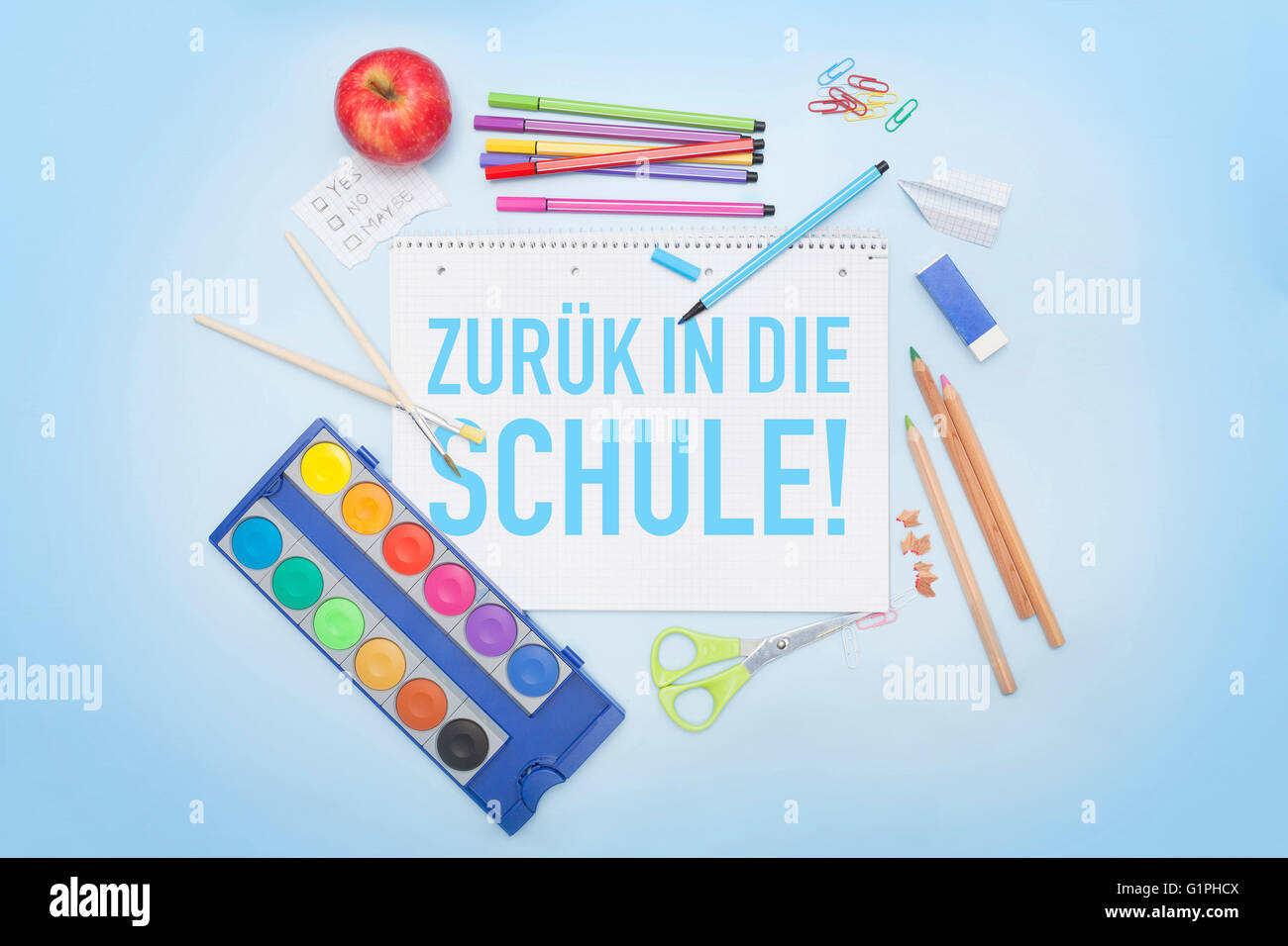 Back to school in german Stock Photo - Alamy