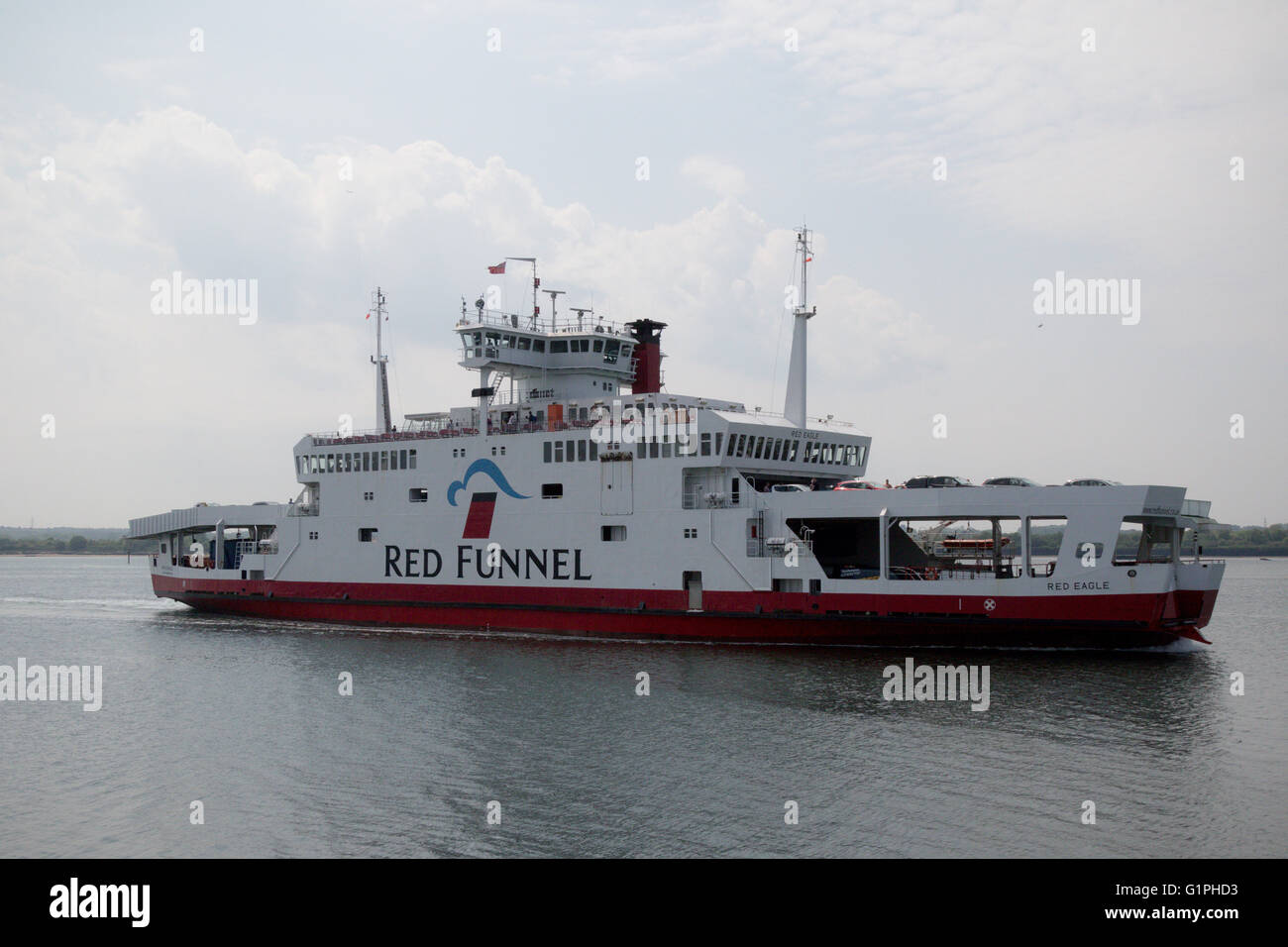 Southampton, UK - 14th May 2016. The Red Funnel Ferry Red Eagle ...