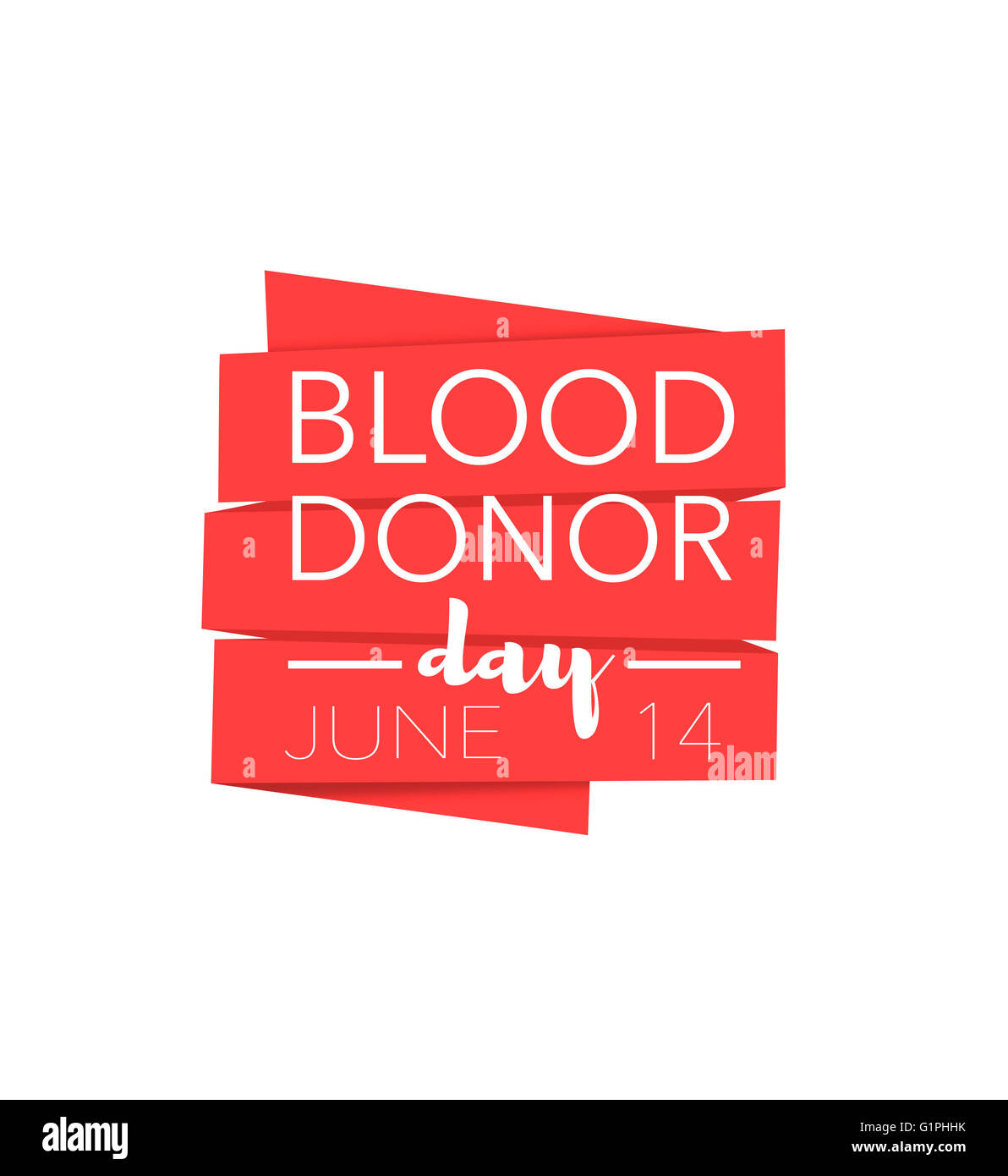 Blood donor day banner, june 14th Stock Photo - Alamy