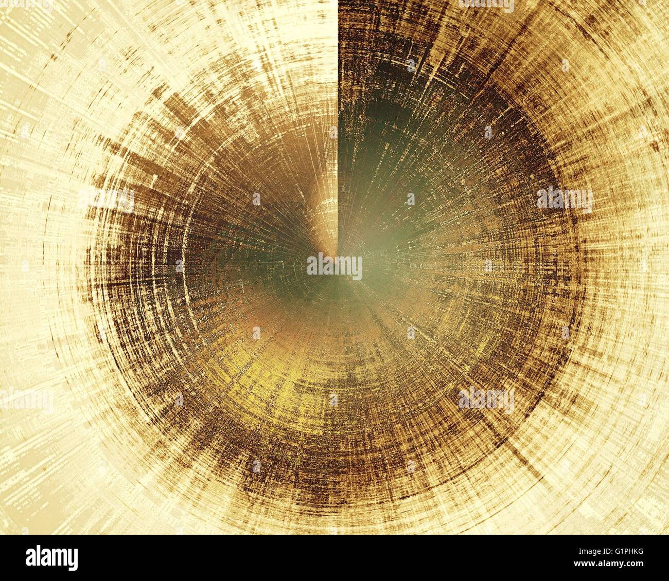 Spherical old school frame or background with grungy textured elements ...