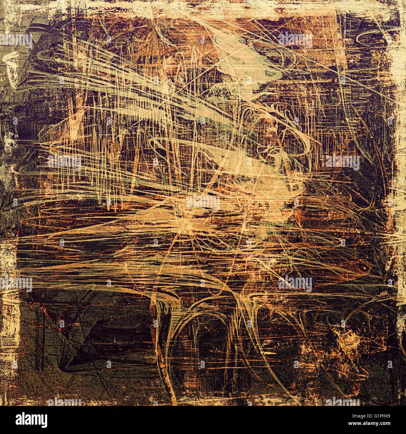 Vintage old-style texture, worn and rough grunge background with ...