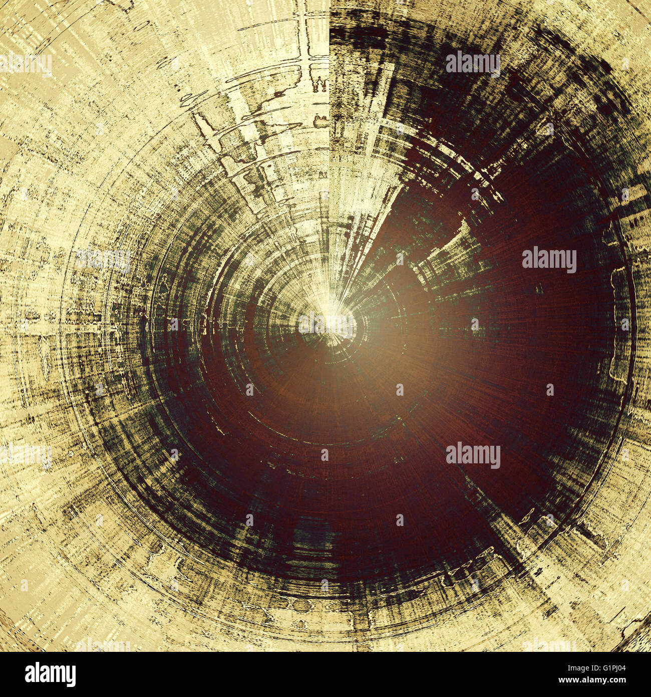 Old school frame or background with grungy textured elements and ...