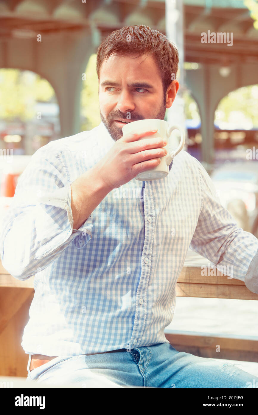 Cafe man hi-res stock photography and images - Alamy