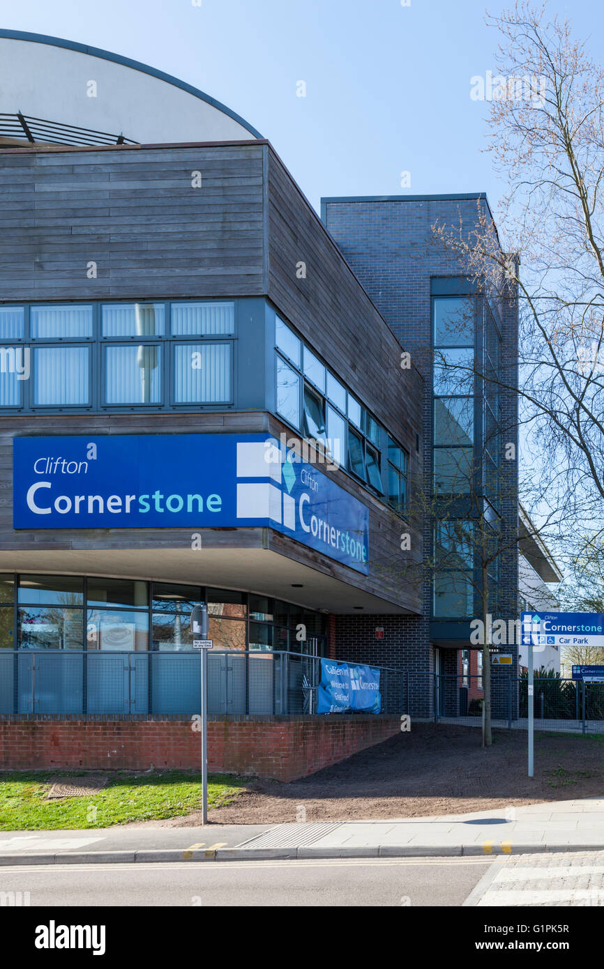 Clifton Cornerstone, Clifton, Nottingham, England, UK Stock Photo - Alamy