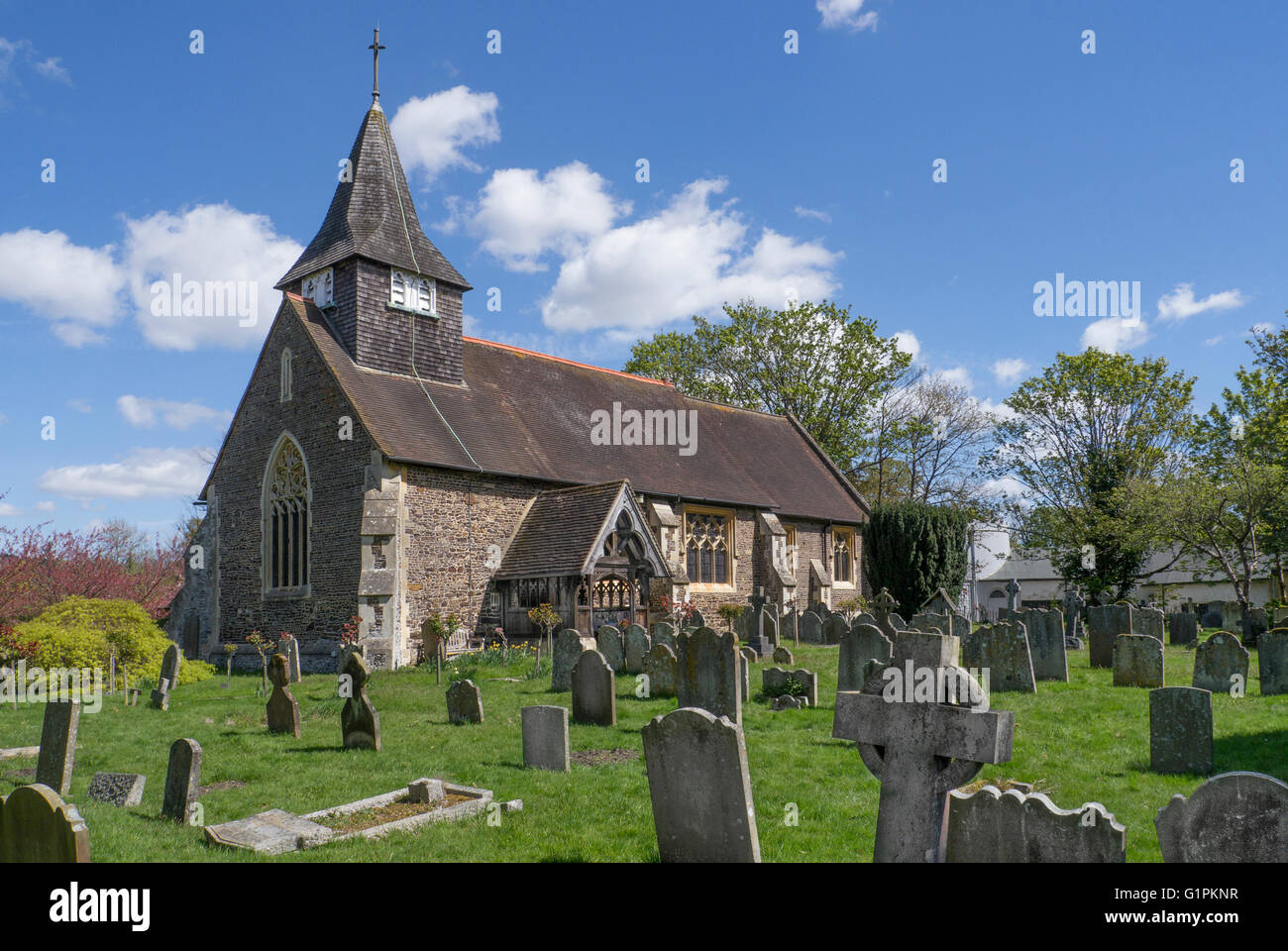 St. Mary the Virgin Church,Buckland,Surrey Stock Photo - Alamy
