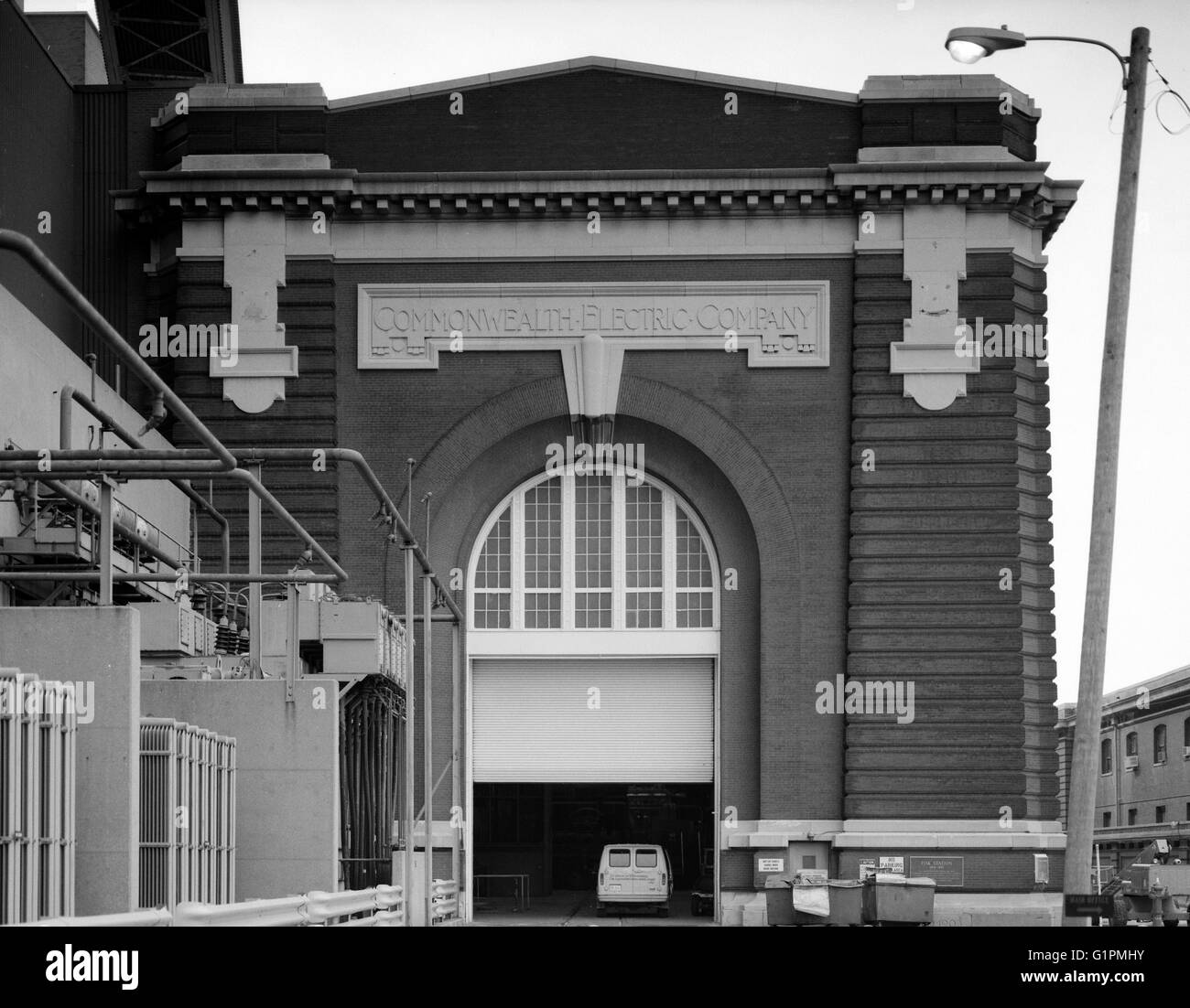 CHICAGO: FISK STATION. Entrance to the Fisk Street Generating Station ...