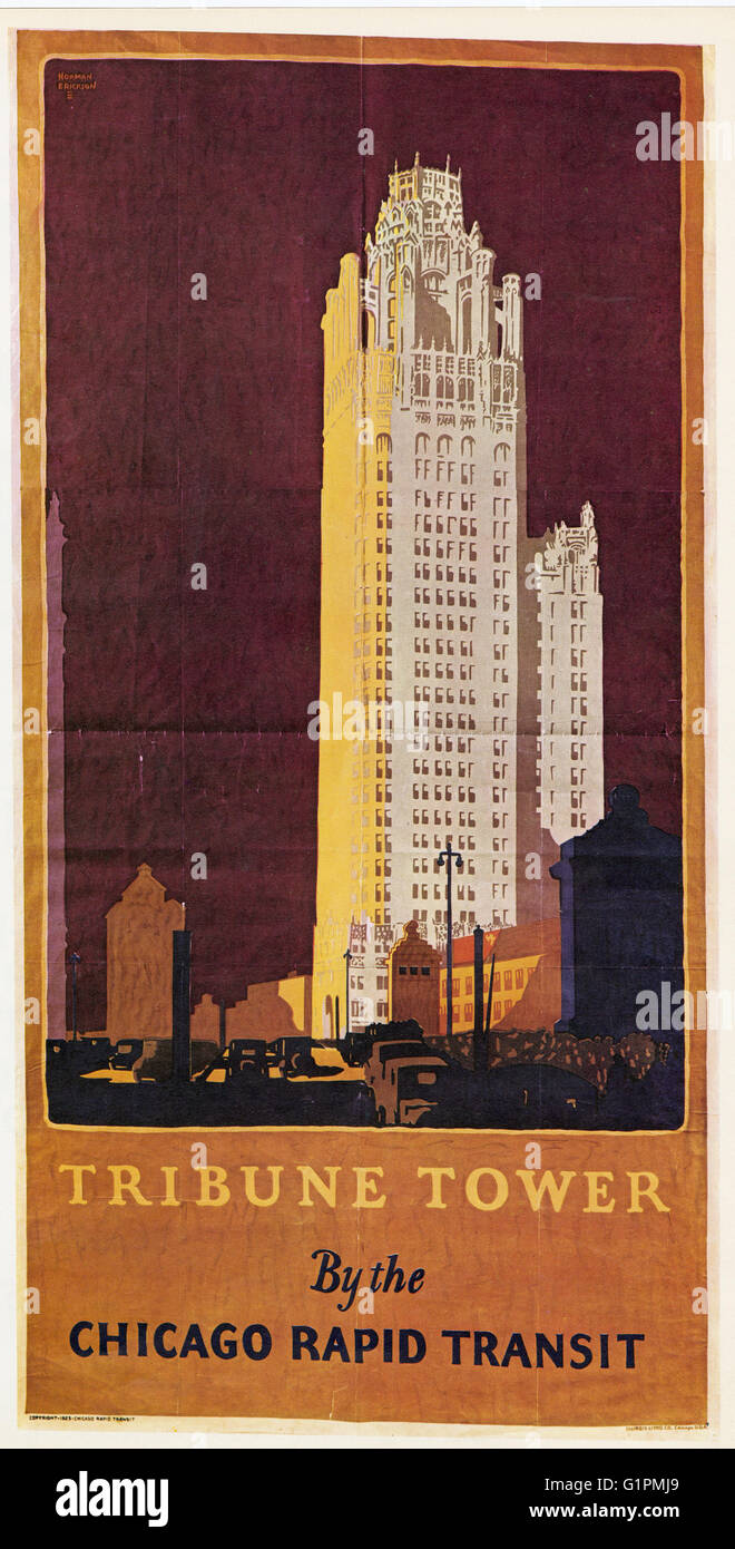 CHICAGO POSTER, 1925 Stock Photo - Alamy