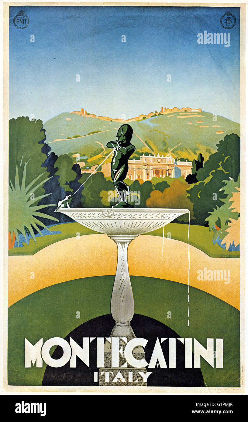 ITALIAN TRAVEL POSTER, 1925 Stock Photo - Alamy