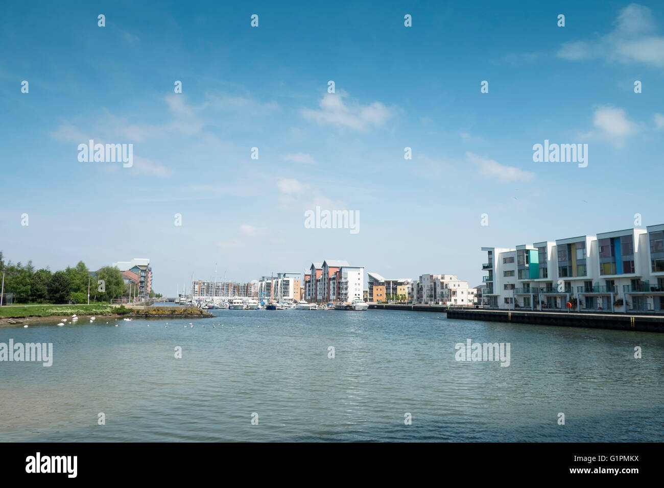 Portishead Marina Somerset England Stock Photo - Alamy