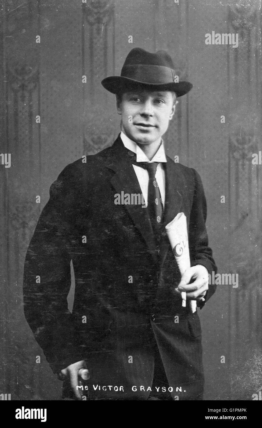 VICTOR GRAYSON (1881-?). English socialist politician. Photograph ...