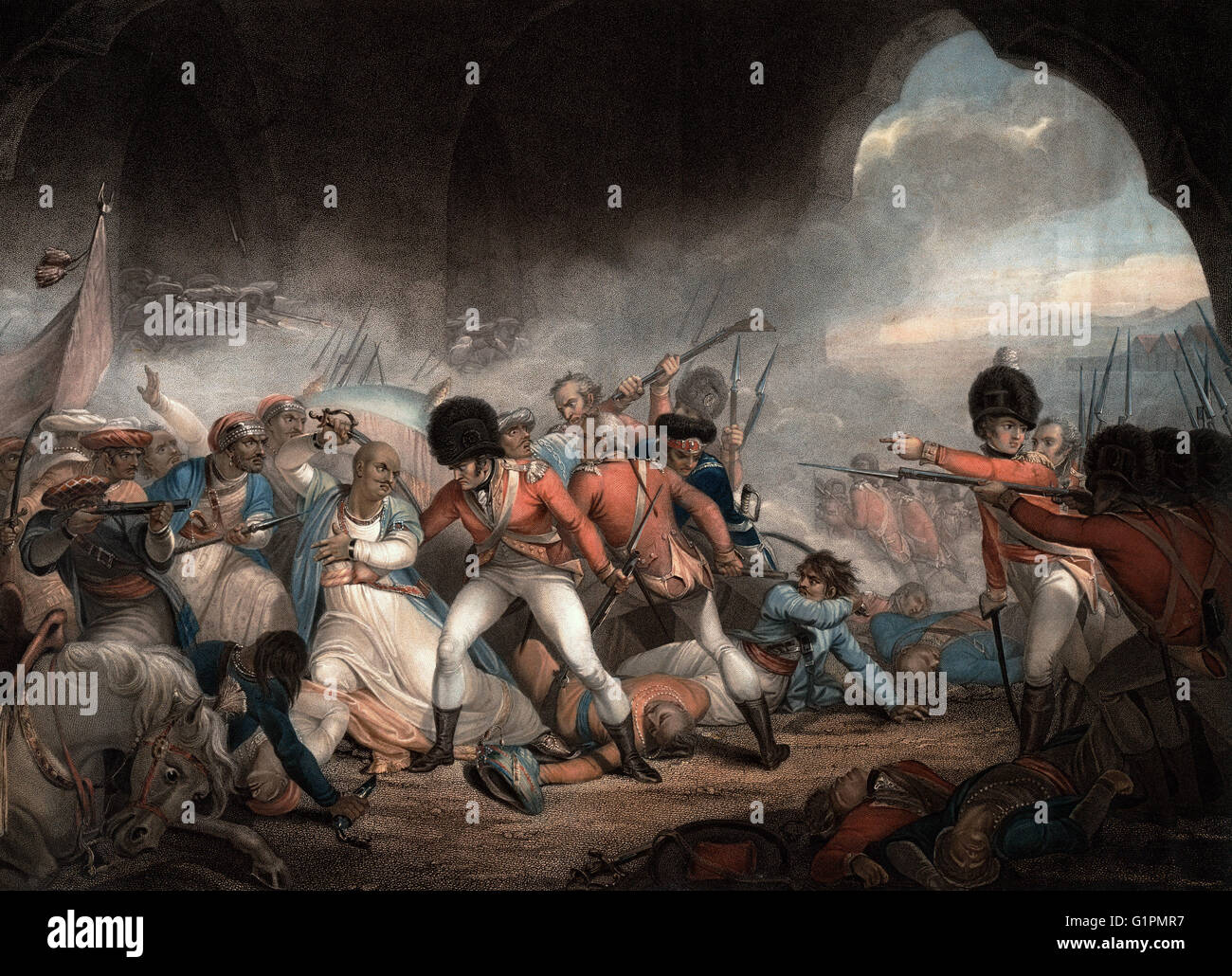 MYSORE WAR, 1799. 'The last effort and fall of Tippoo Sultan ...