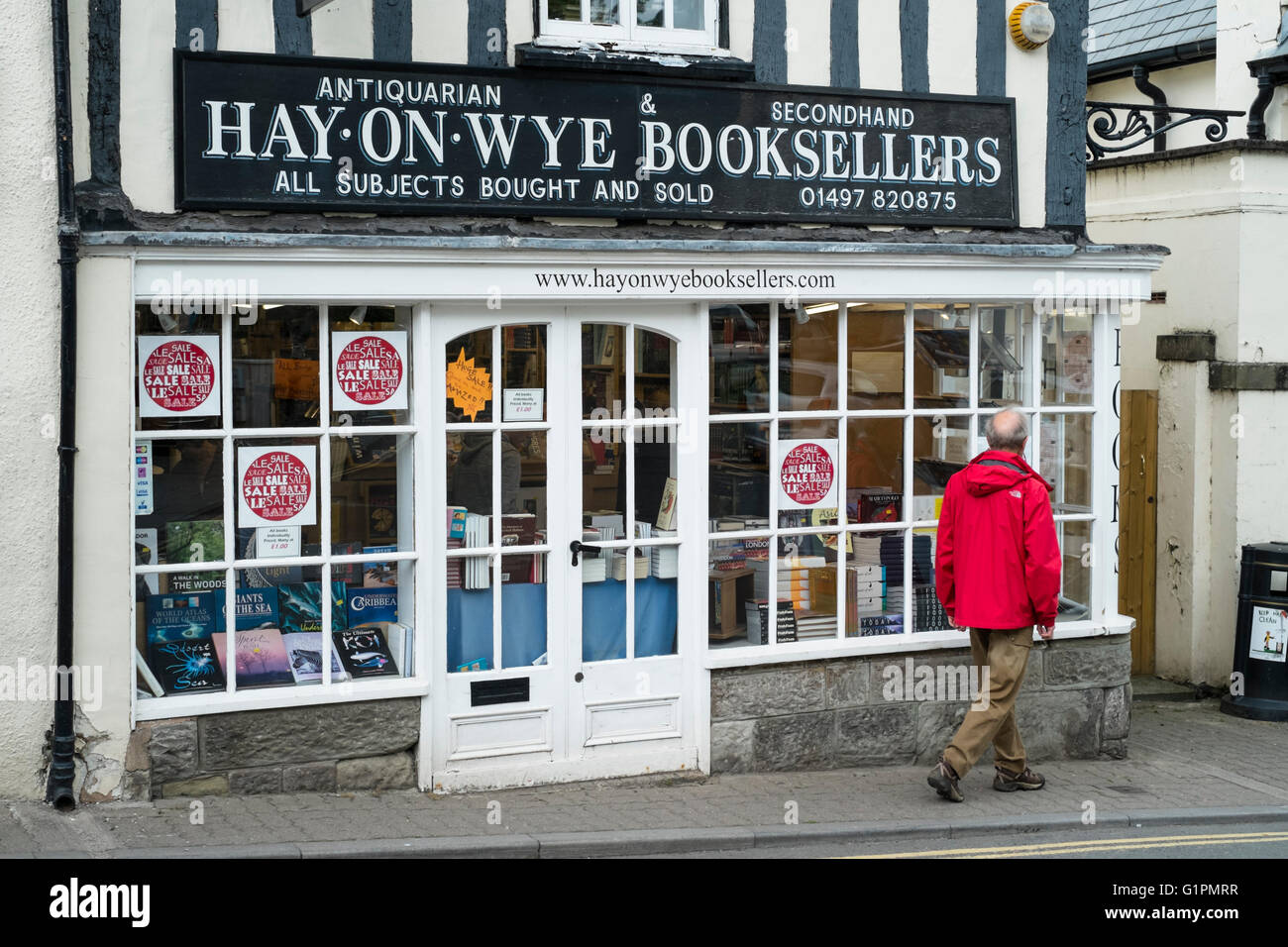 Hay-on-Wye a small town famous for book shops and a literary festival ...