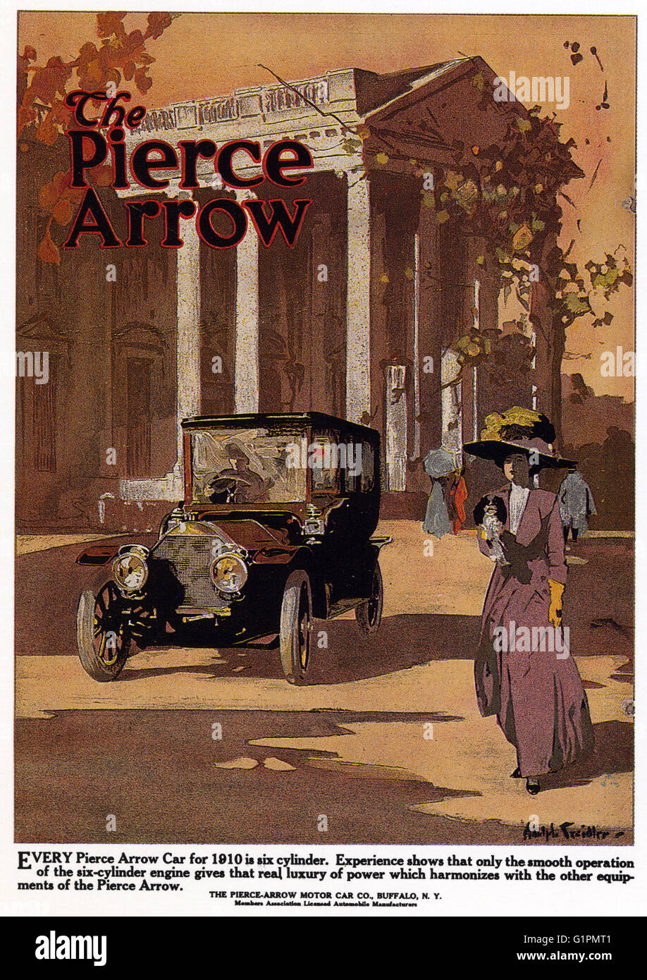 AD: PIERCE-ARROW, 1909. American advertisement for Pierce-Arrow ...
