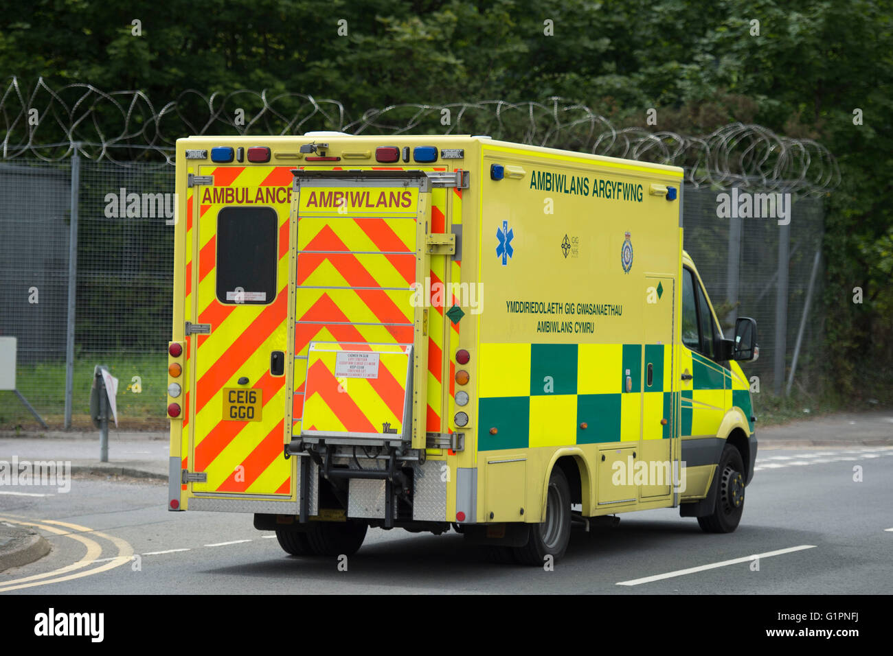 Welsh ambulance hi-res stock photography and images - Alamy