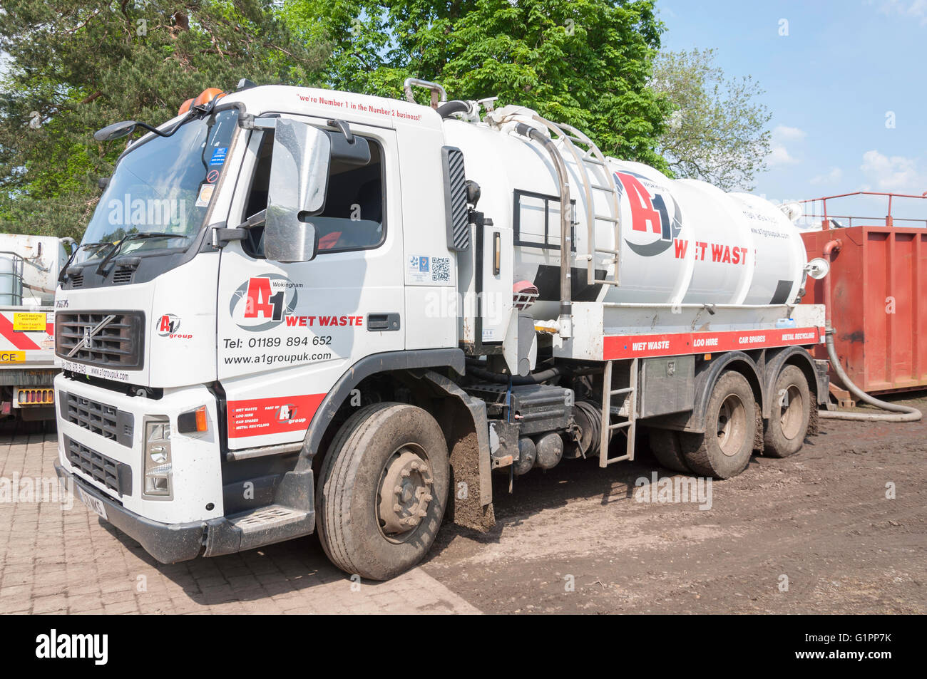 A1 Wet Waste collection truck at Royal Windsor Horse Show, Home Park ...
