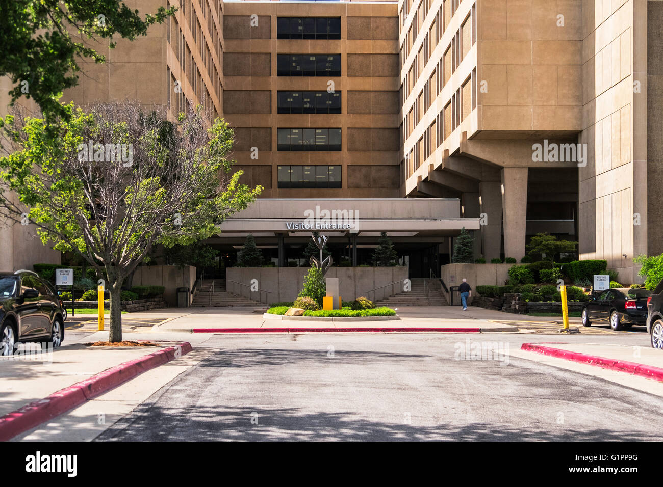 The front exterior of Mercy Hospital on Memorial Road in north Oklahoma ...