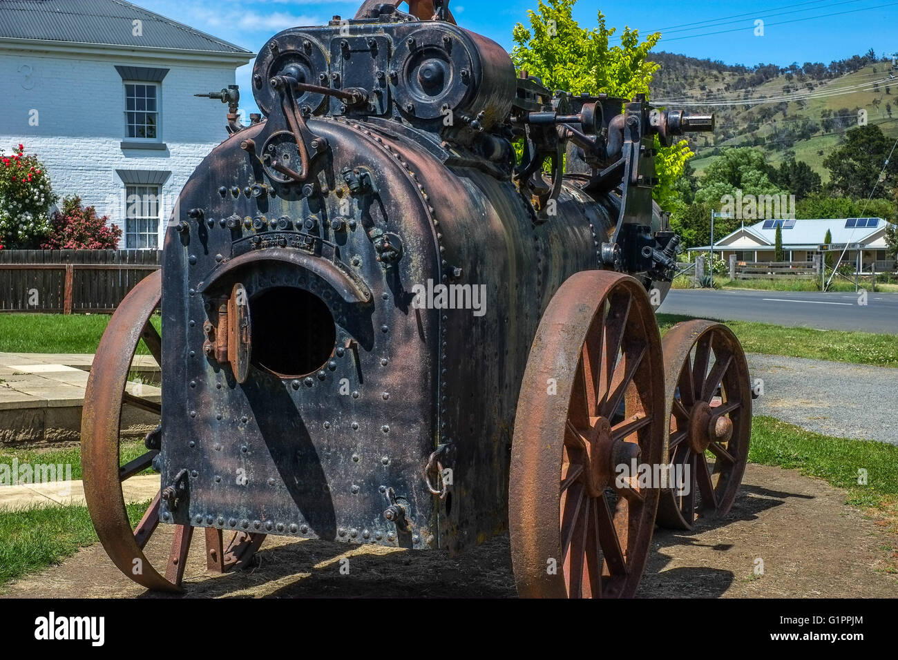 historic steam engine Stock Photo - Alamy