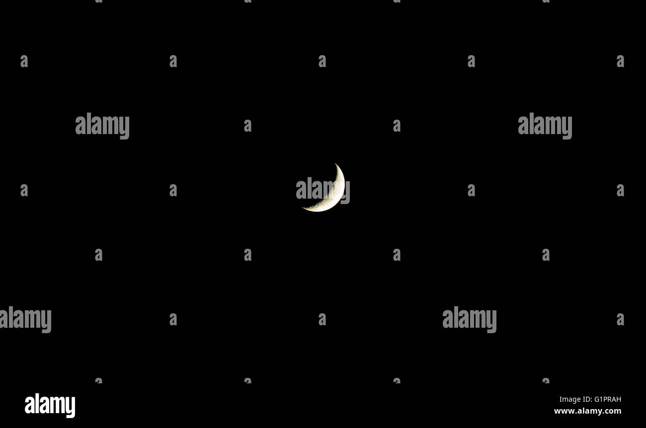 Beautiful month at the night sky with the stars. The phases of the moon ...