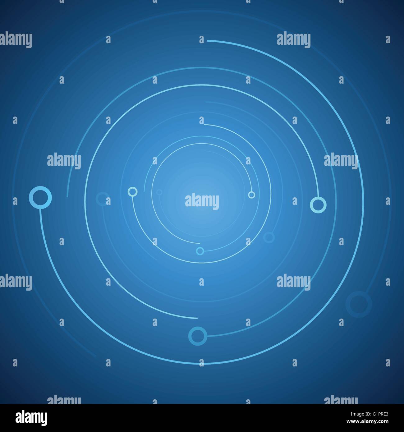 Abstract tech circle circuit board background. Blue technology vector design Stock Vector Image ...