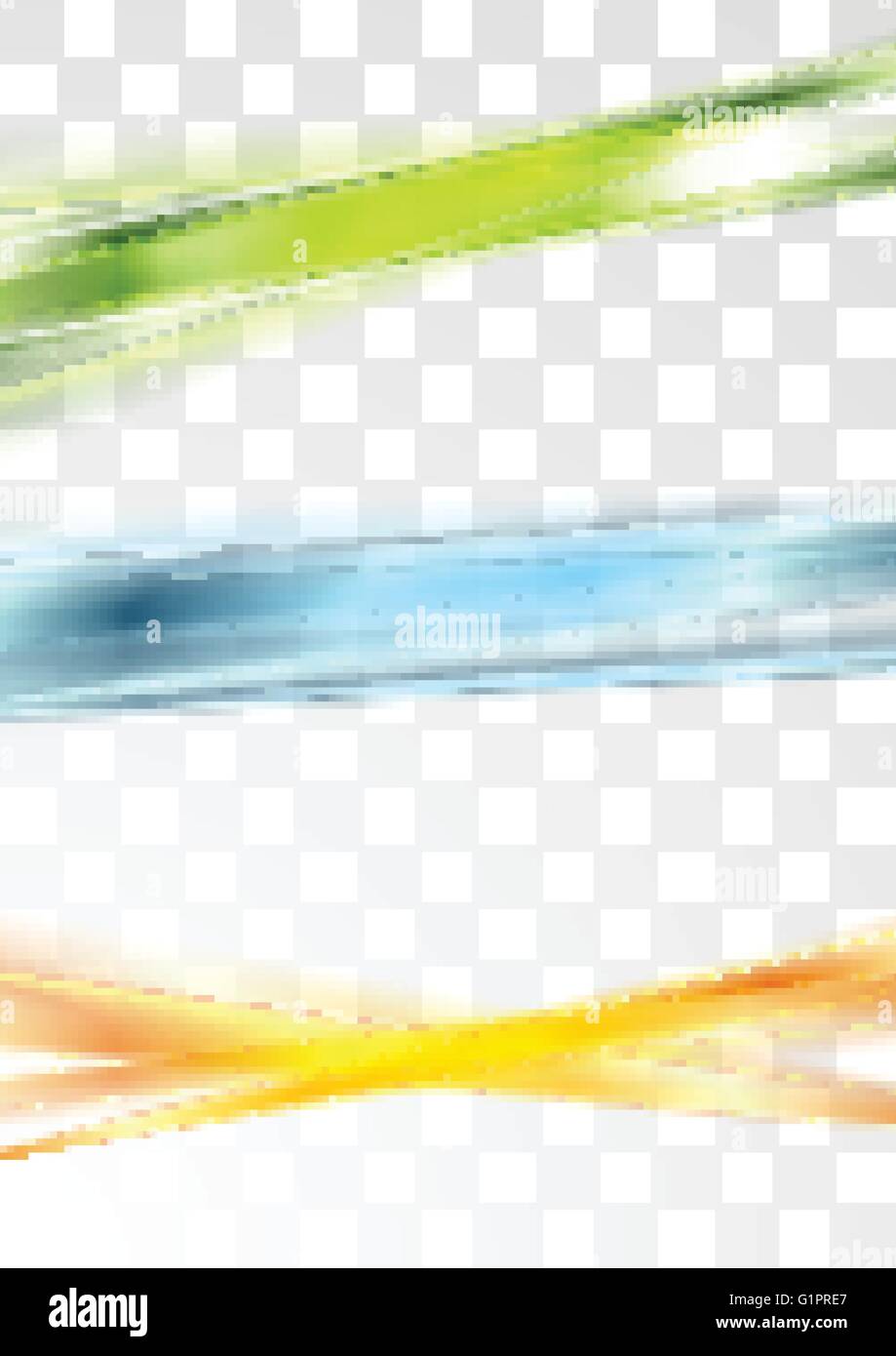 Colorful abstract stripes vector design. Isolated on transparent ...